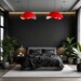 Modern Red Glass Pendant Light – Single Hanging Ceiling Lamp for ...
