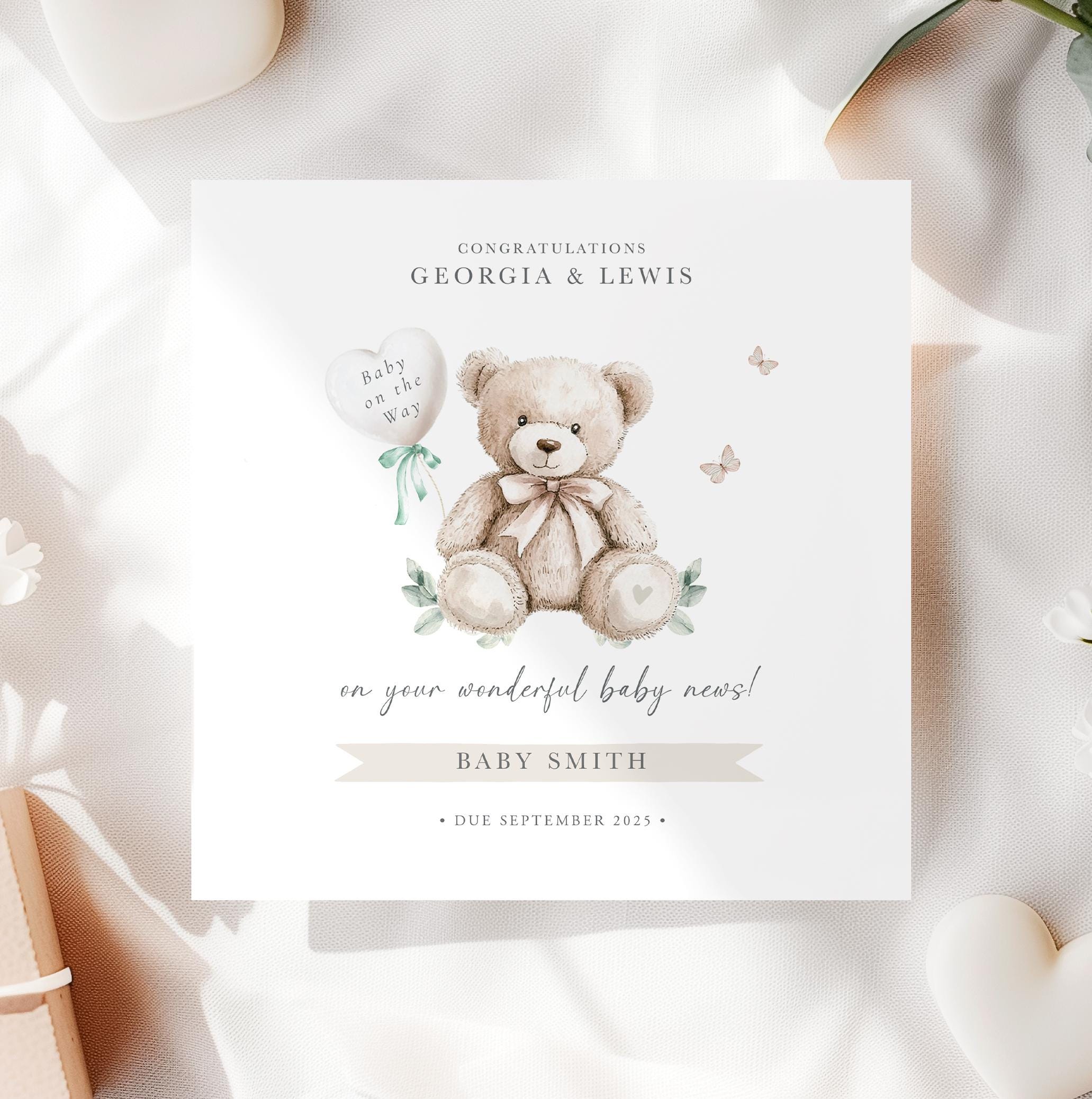 Personalised Parents to Be Card, Pregnancy Congratulations, Having a ...