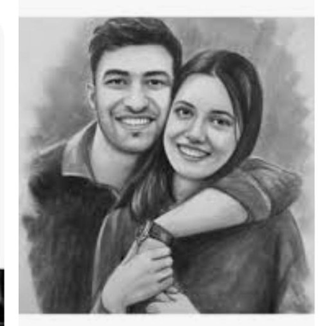 Custom Couple Portrait Drawing: Psychic Soulmate Art - Etsy