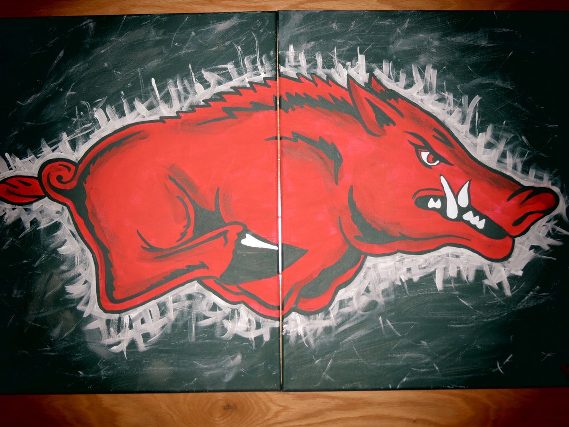 Arkansas Razorback Paintings - Etsy