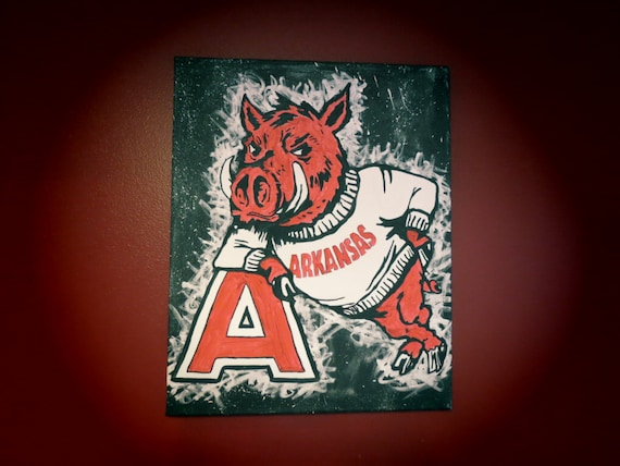 Vintage Razorback Painting | Etsy