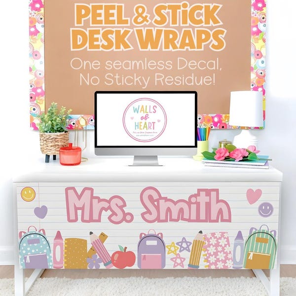 Teacher Desk Decal - Etsy