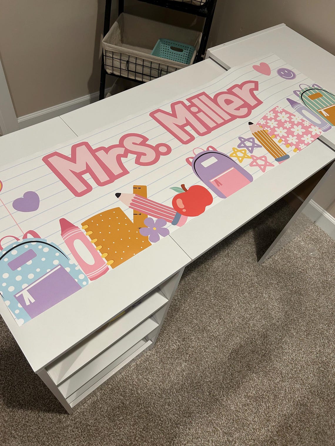 Peel & Stick Teacher Desk Wrap – Removable Classroom Decor, Easy ...