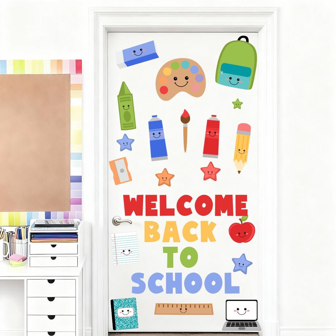 Welcome Back to School Classroom Decals - Removable, Repositionable and ...