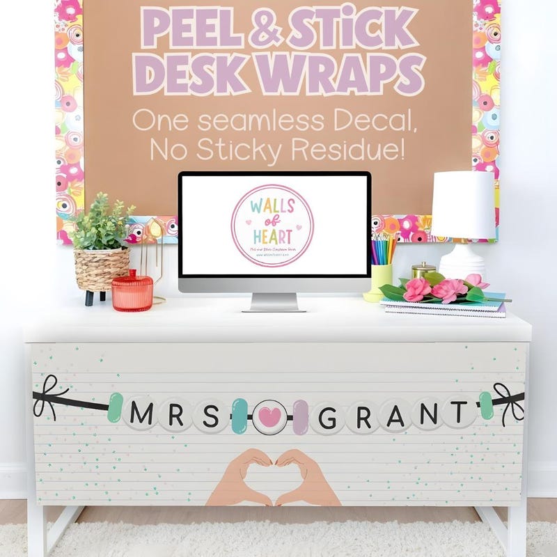 Teacher Desk Decal - Etsy