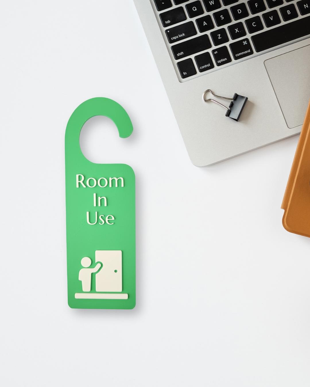 Room in Use Door Hanger: Do Not Disturb Office Privacy Sign - Etsy