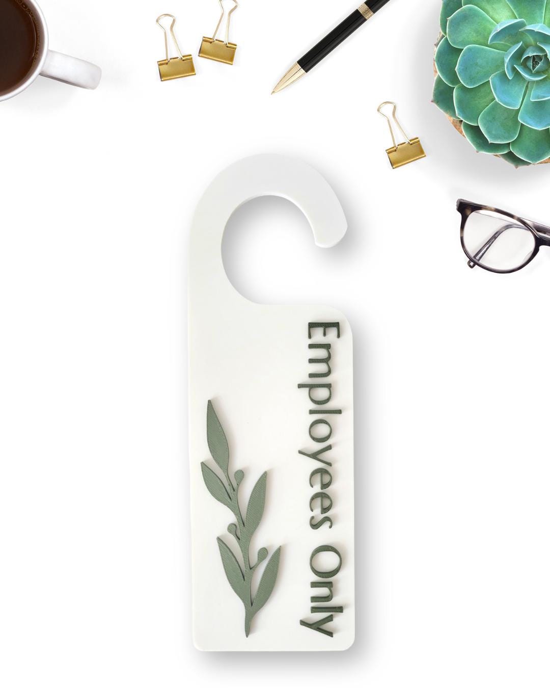 Employees Only Door Hanger – Privacy Sign for Salons, Lash Techs ...