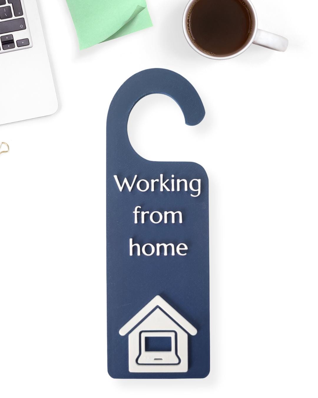 Working From Home Door Sign: Remote Work, Home Office Decor - Etsy