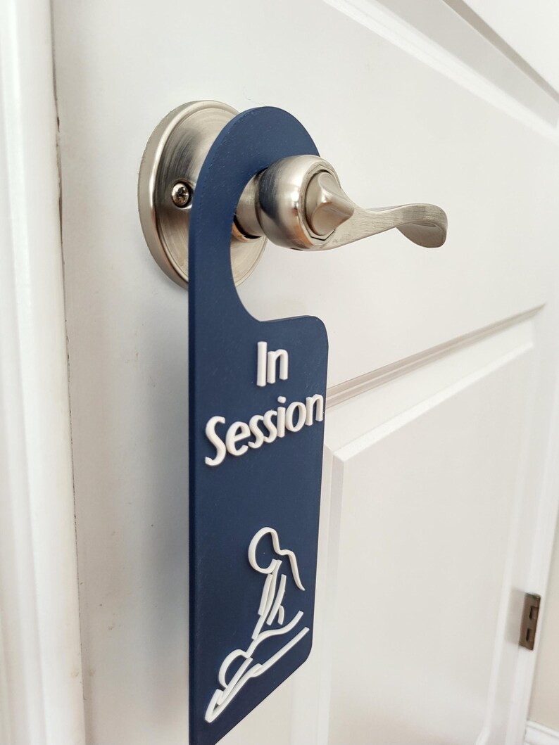 In Session Door Hanger – Spa & Therapy Room Sign, Do Not Disturb ...