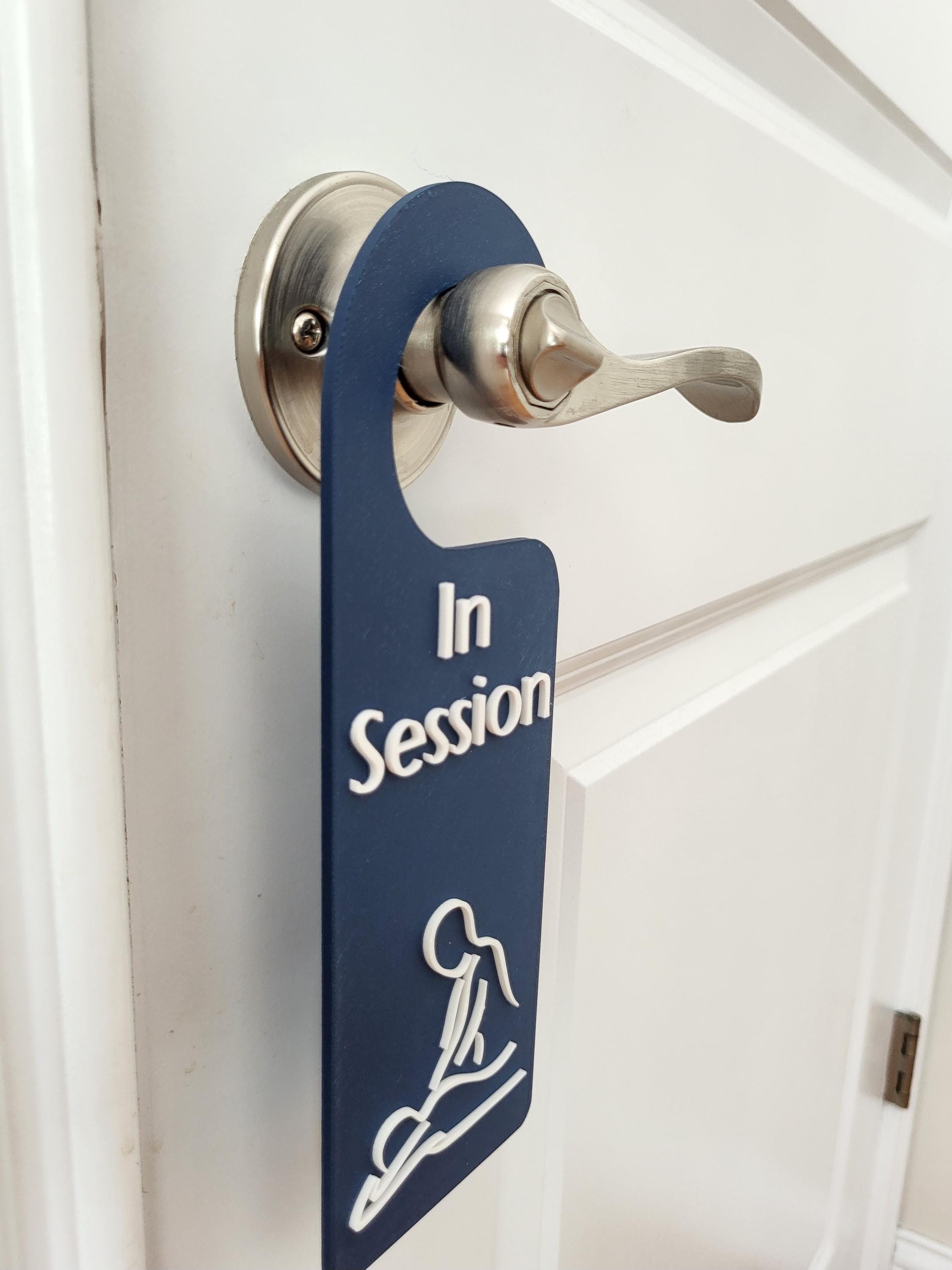 In Session Door Hanger – Spa & Therapy Room Sign, Do Not Disturb ...
