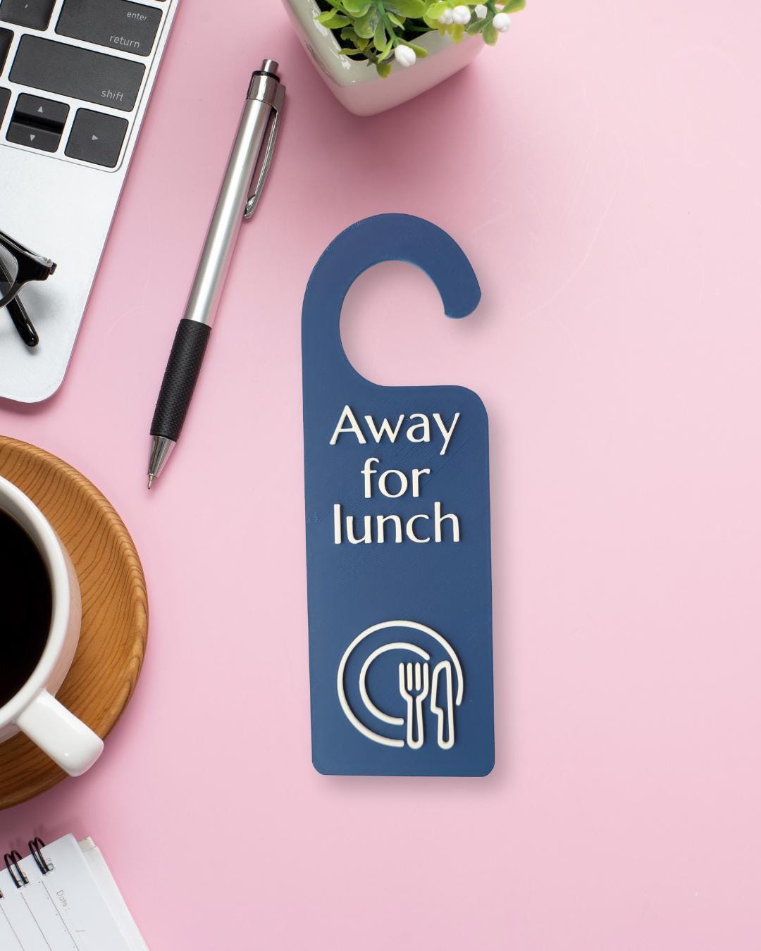 Away for Lunch Door Sign: Office Door Hanger, - Etsy
