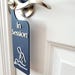 In Session Door Hanger – Spa & Therapy Room Sign, Do Not Disturb ...
