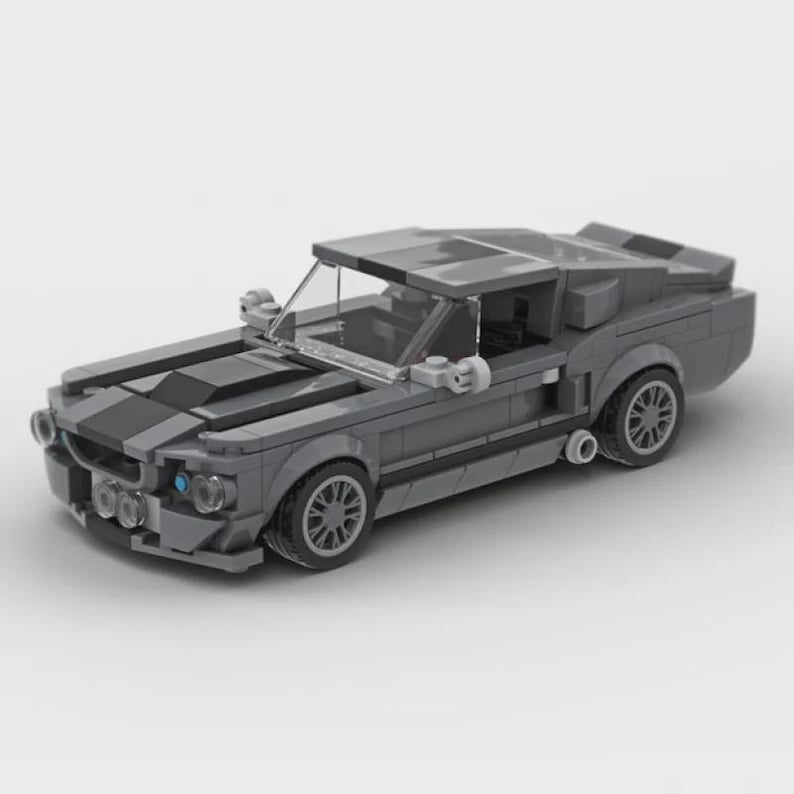 Shelby GT500 Mustang Building Blocks, Racing Car Construction Toy - Etsy