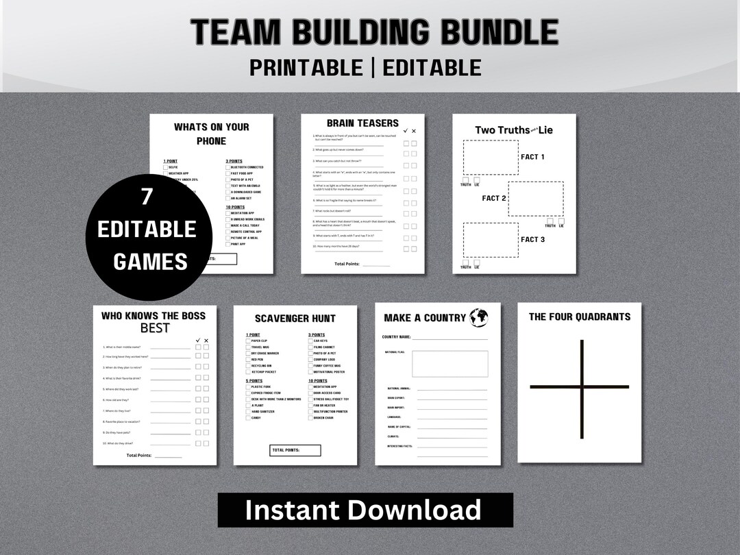Team Building Games, Team Building Exercises, Ice Breaker Games, Work ...