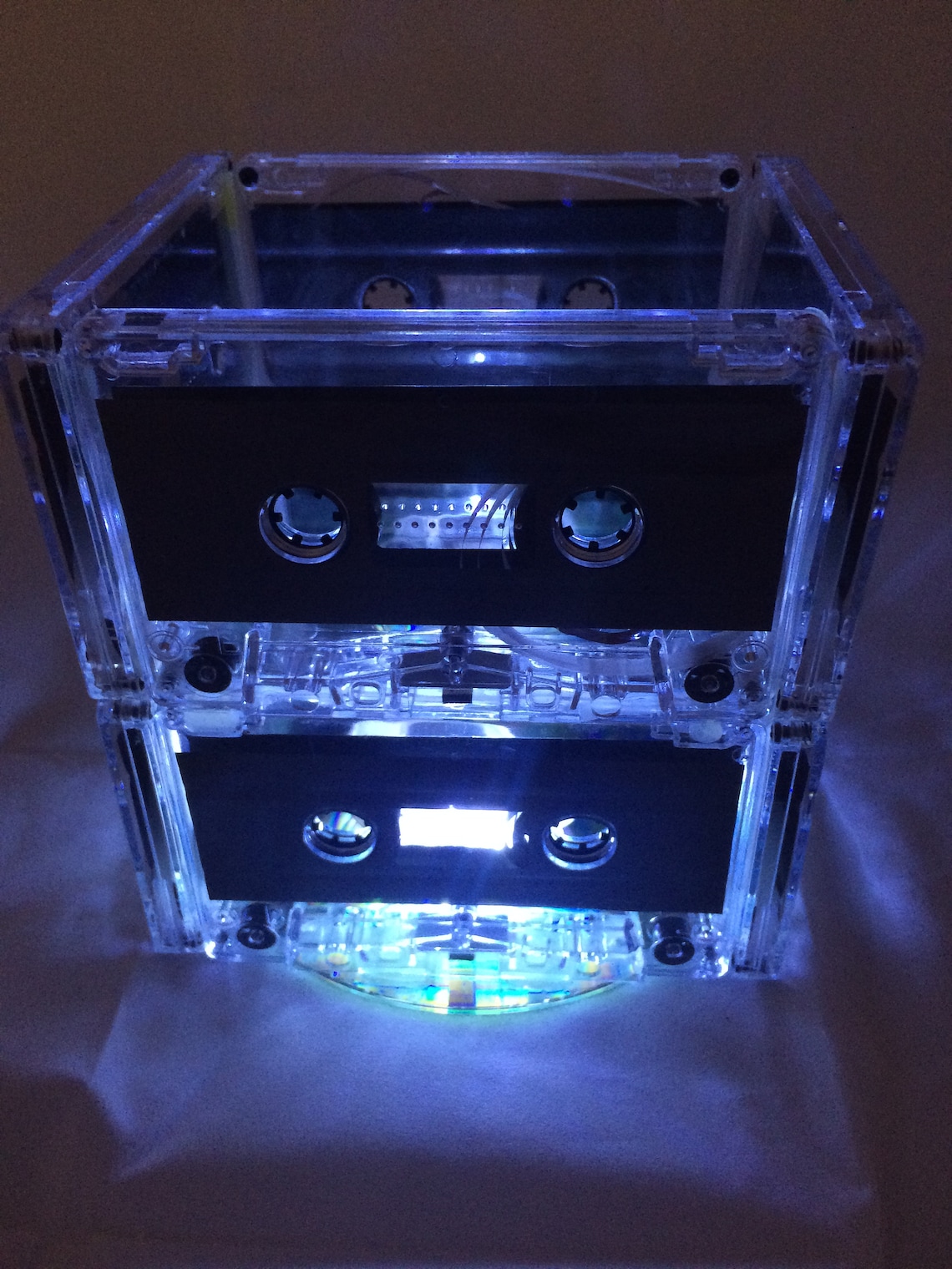 Total of 10 5 CD Centerpieces and 5 Cassette Centerpieces - Etsy