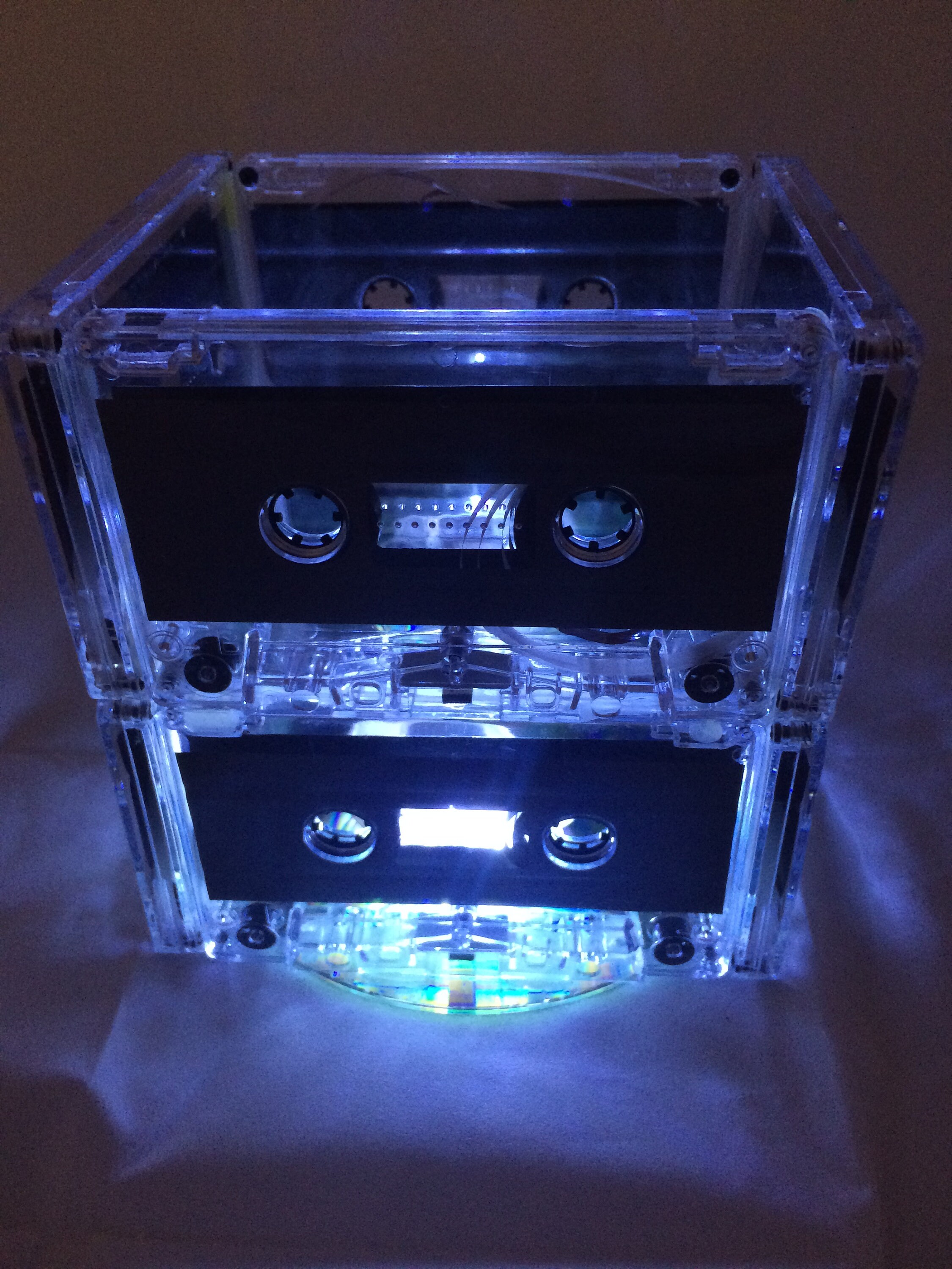 Total of 10 5 CD Centerpieces and 5 Cassette Centerpieces - Etsy