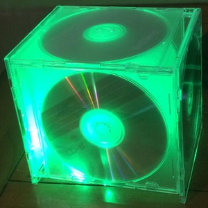 CD Case Centerpiece, CD Centerpiece, Lamp or Nightlight. 80's/90's or ...