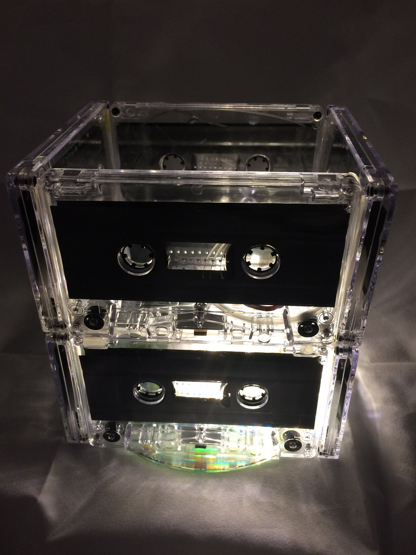 Total of 10 5 CD Centerpieces and 5 Cassette Centerpieces - Etsy