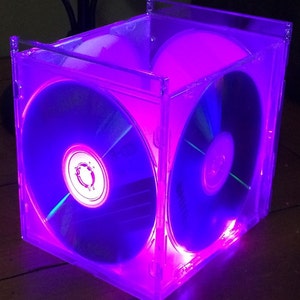 CD Case Centerpiece, CD Centerpiece, Lamp or Nightlight. 80's/90's or ...