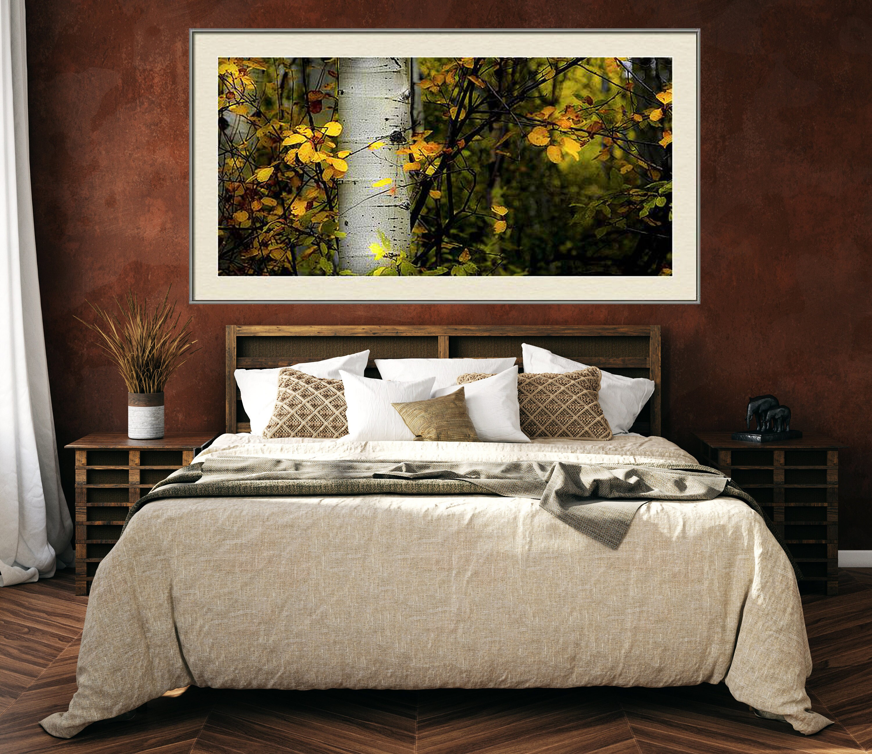 Aspen Trees, Fall Tree Decor, Aspen Trees Autumn, Colorado Art, Rustic ...