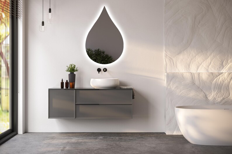 Raindrop Led Mirror, Luxury Illuminated Vanity Mirror, Backlit ...
