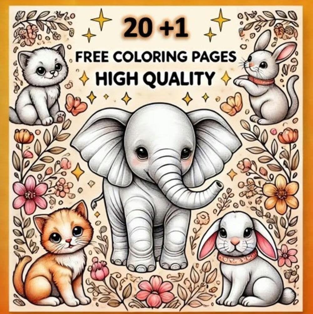 Adorable Baby Animals Coloring Pages - Printable PDF for Kids ...