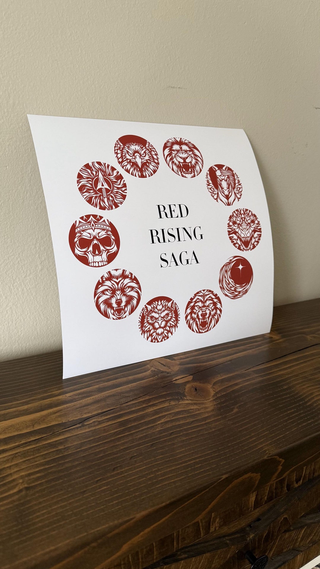Houses of the Society, Red Rising Saga, Red Rising Merch, Giclée Print ...