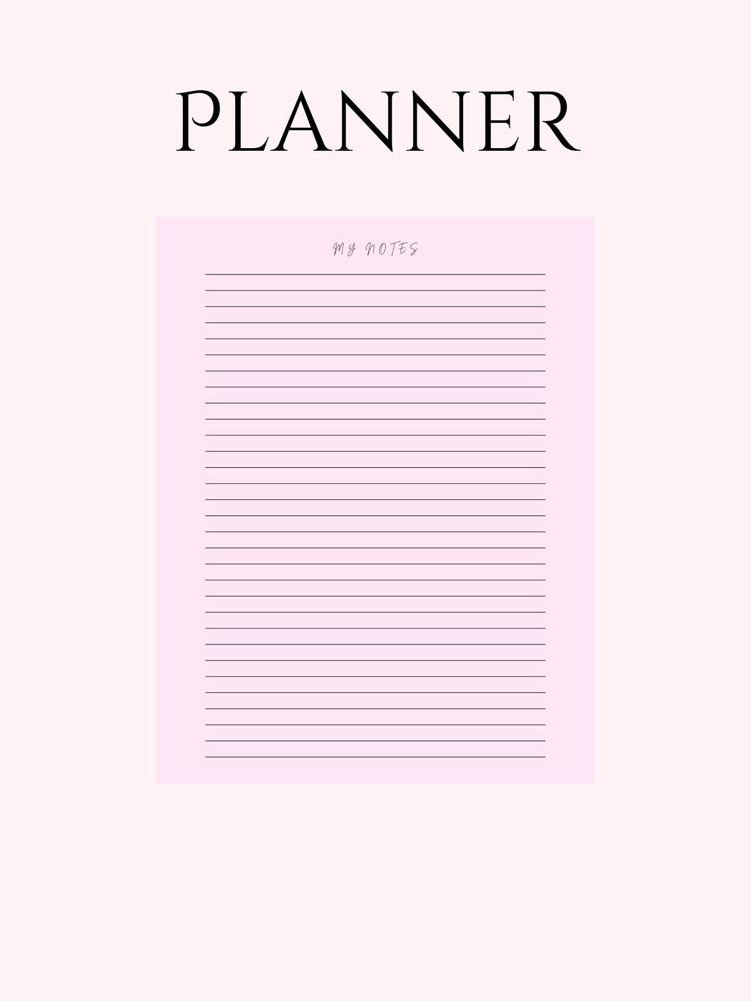 Customizable Digital Planner Sheet: Organize Daily Tasks, Goals, and ...