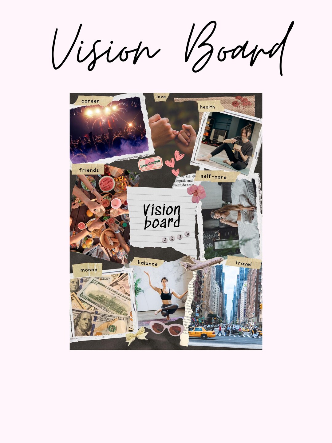 Personalized Digital Vision Board Creator: Manifest Your Dreams With ...