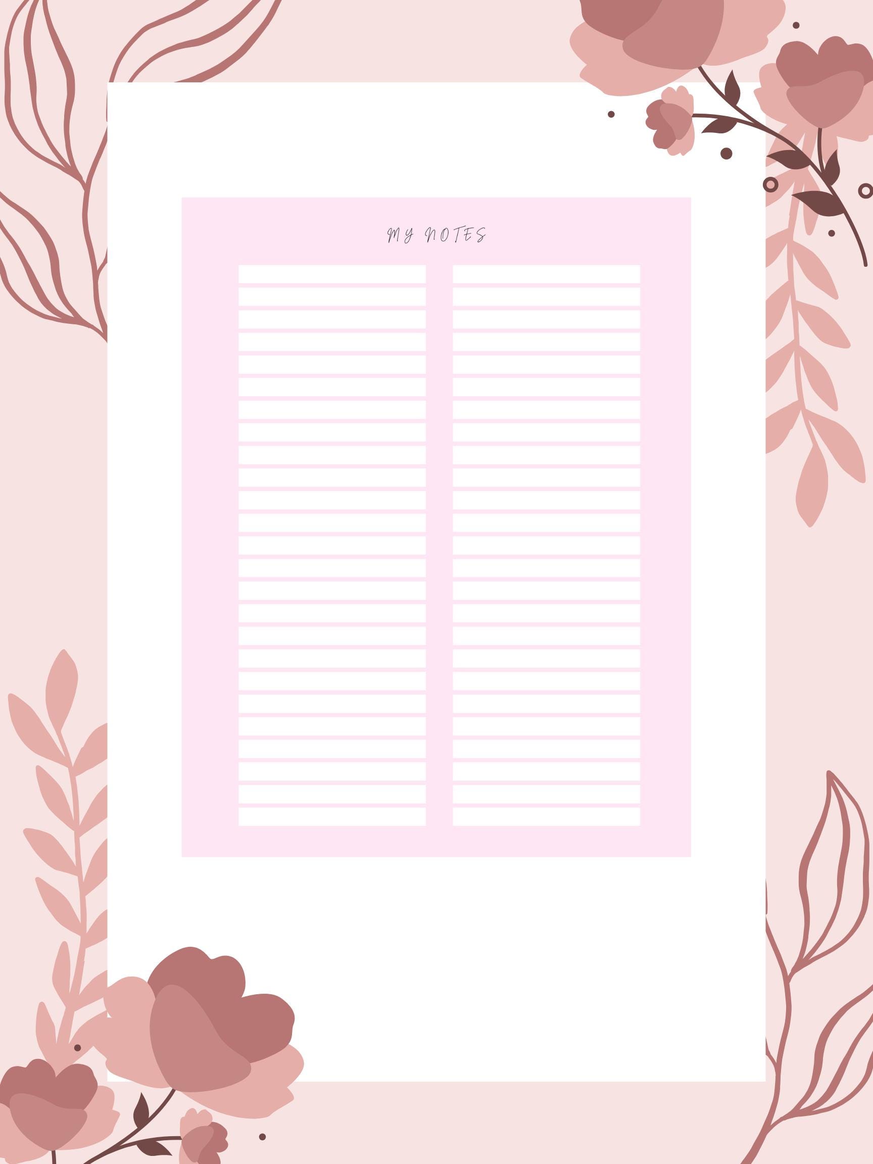 Customizable Digital Planner Sheet: Organize Daily Tasks, Goals, and ...