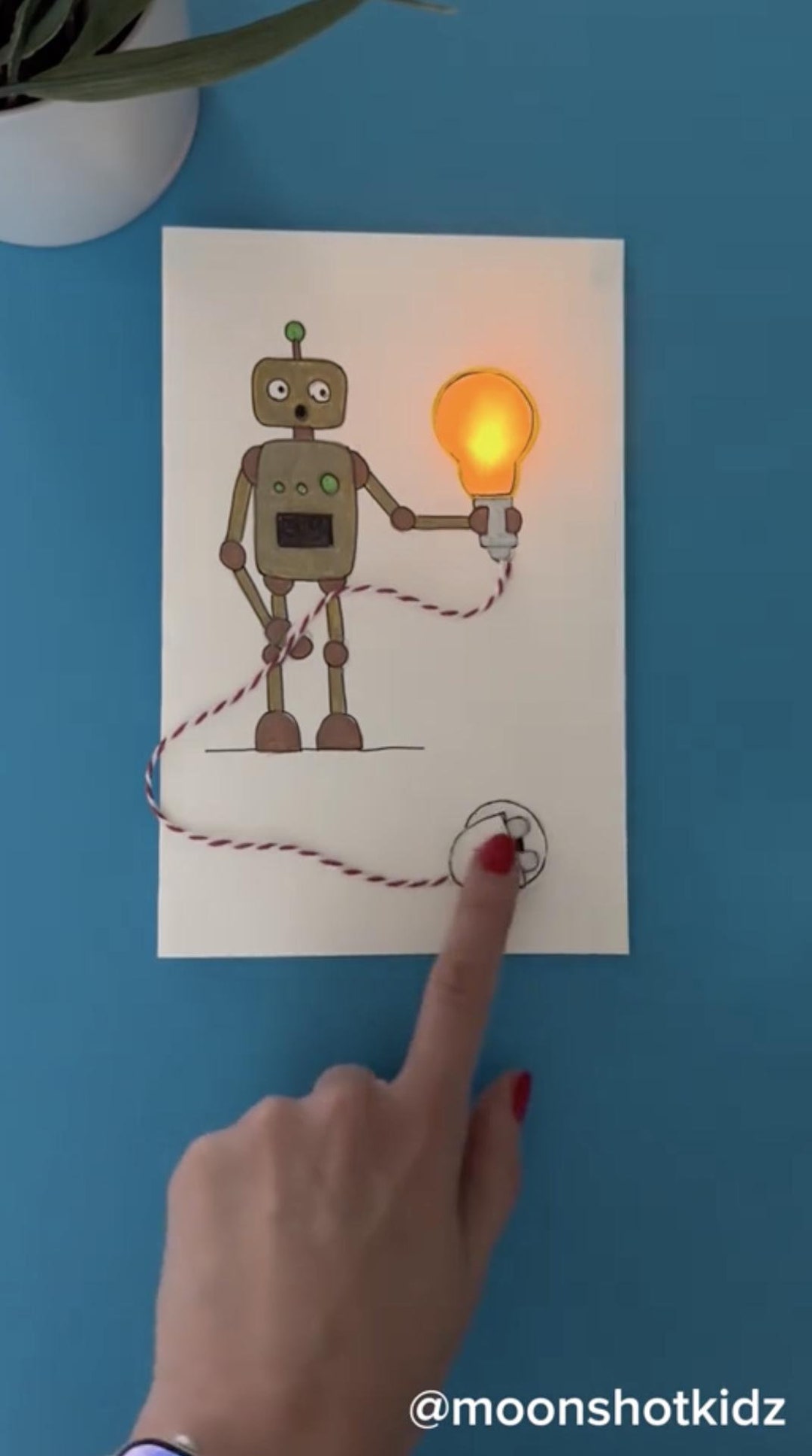Robot Lightbulb Card Template Paper Electronics DIY STEAM Project ...