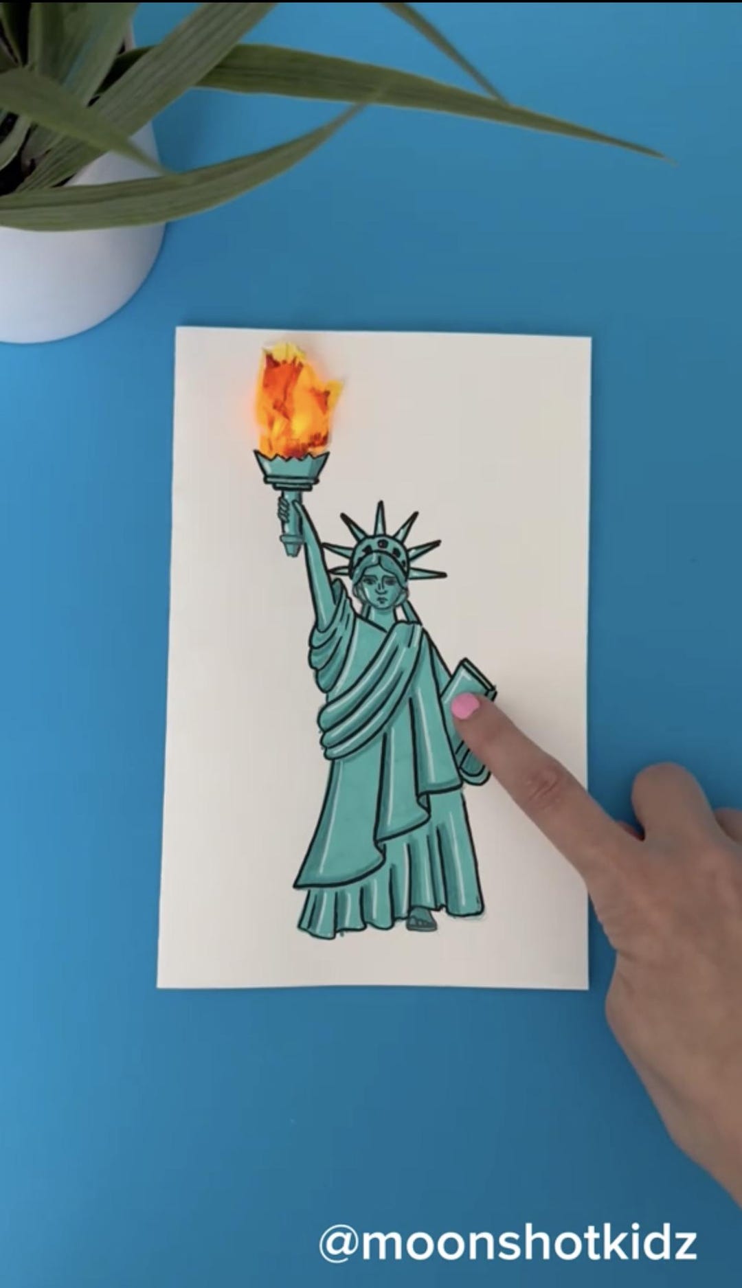 Statue of Liberty Interactive Card Template, STEAM DIY Project - Etsy