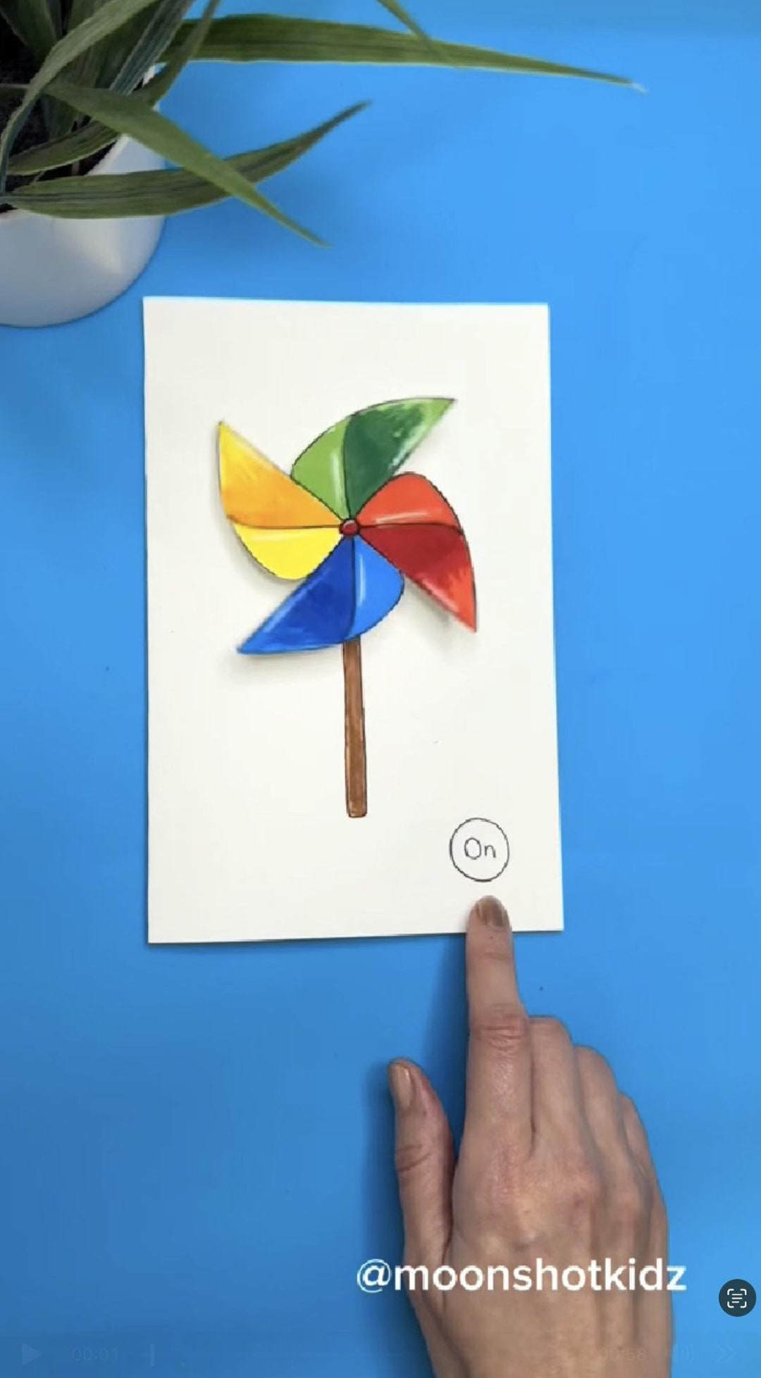 Moonshotkidz "pinwheel" Template & Instructions for Interactive Card ...