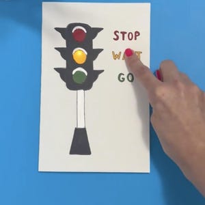 Traffic Light Card Template & Instructions, STEAM DIY Project - Etsy