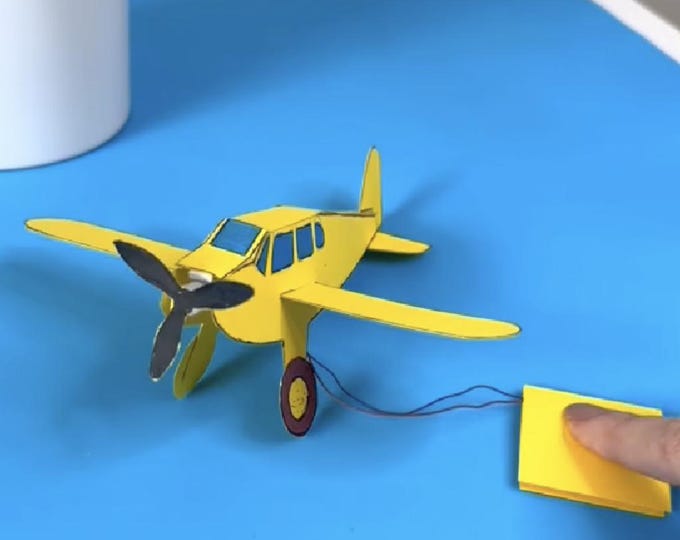 Moonshotkidz "3d Paper Airplane Model" Template & Instructions for ...