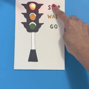 Traffic Light Card Template & Instructions, STEAM DIY Project - Etsy