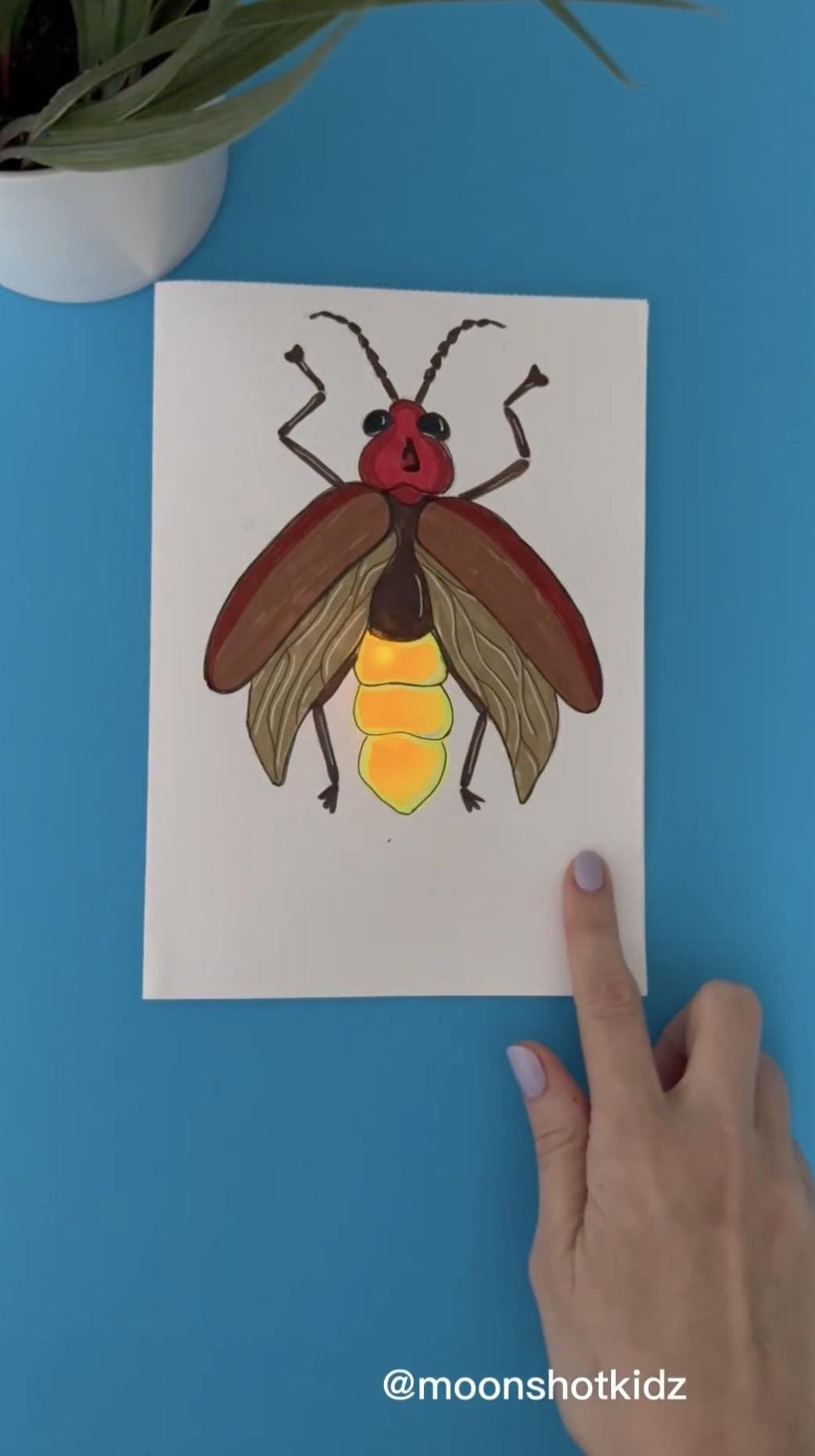 Moonshotkidz "glowing Firefly" Template & Instructions for Interactive ...