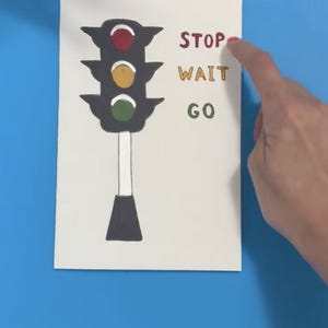Traffic Light Card Template & Instructions, STEAM DIY Project - Etsy
