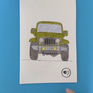 Interactive Jeep Card Template, Paper Electronics STEAM DIY Project ...