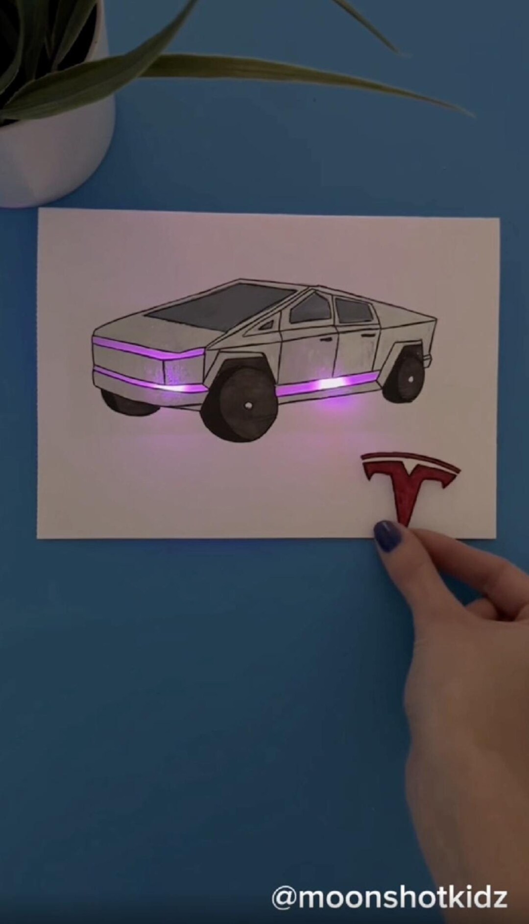 Moonshotkidz "tesla Cybertruck" Template & Instructions for Interactive ...