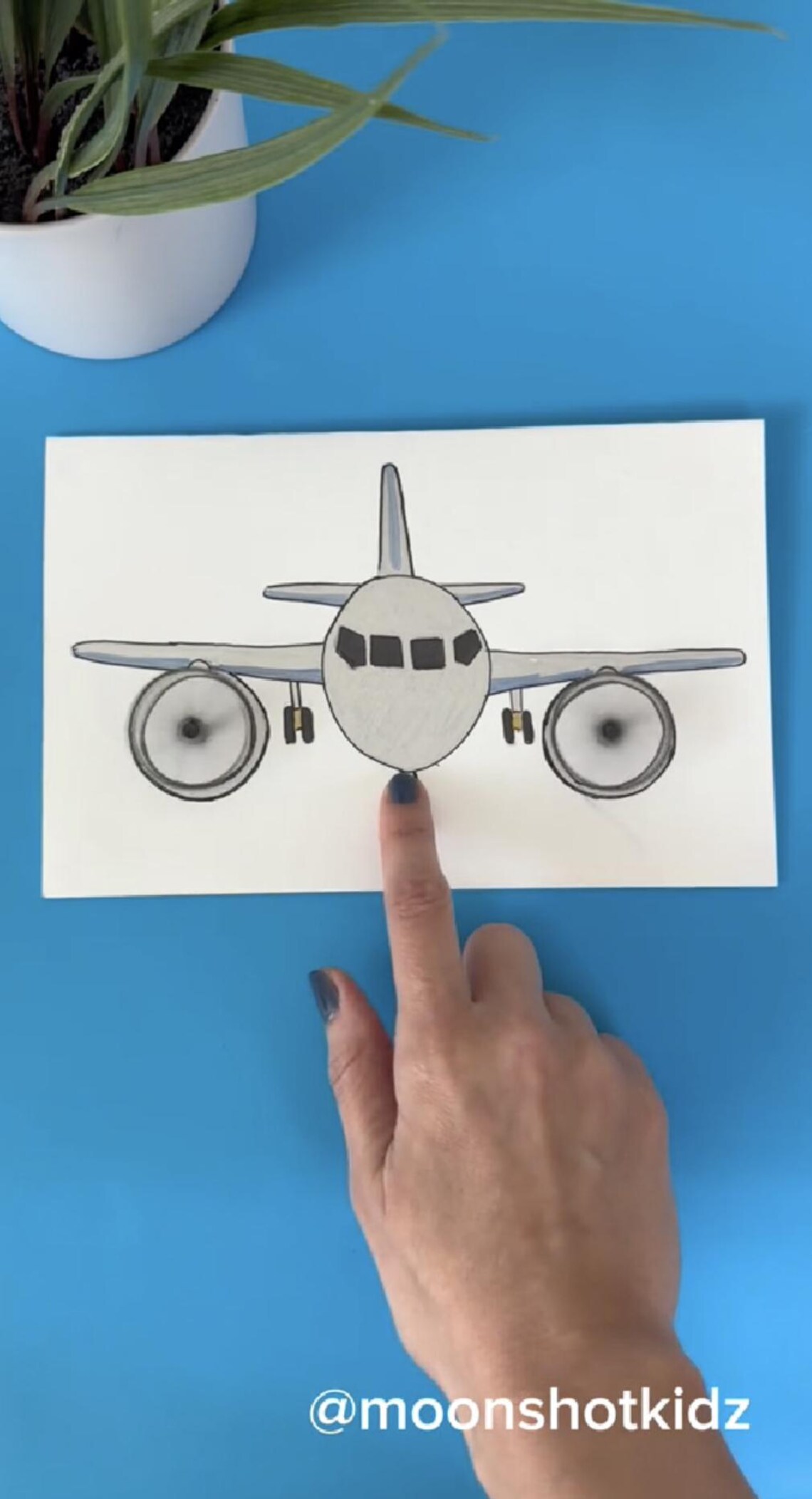 Moonshotkidz "jet Airplane" Template & Instructions for Interactive ...