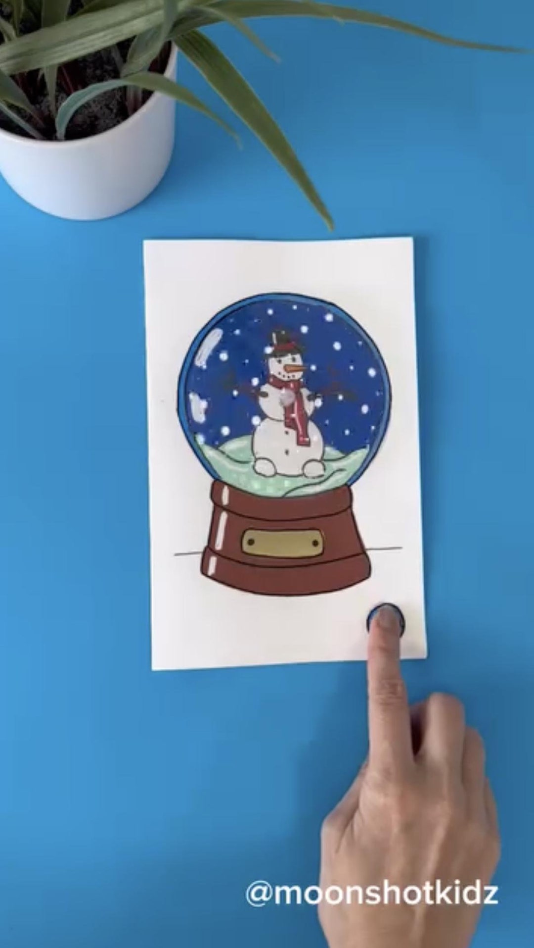 Interactive Snow Globe Card Template & Instructions (digital Download ...
