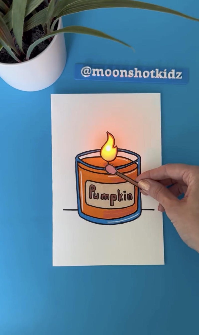 Pumpkin Candle Interactive Card: Paper Electronics STEM Project ...