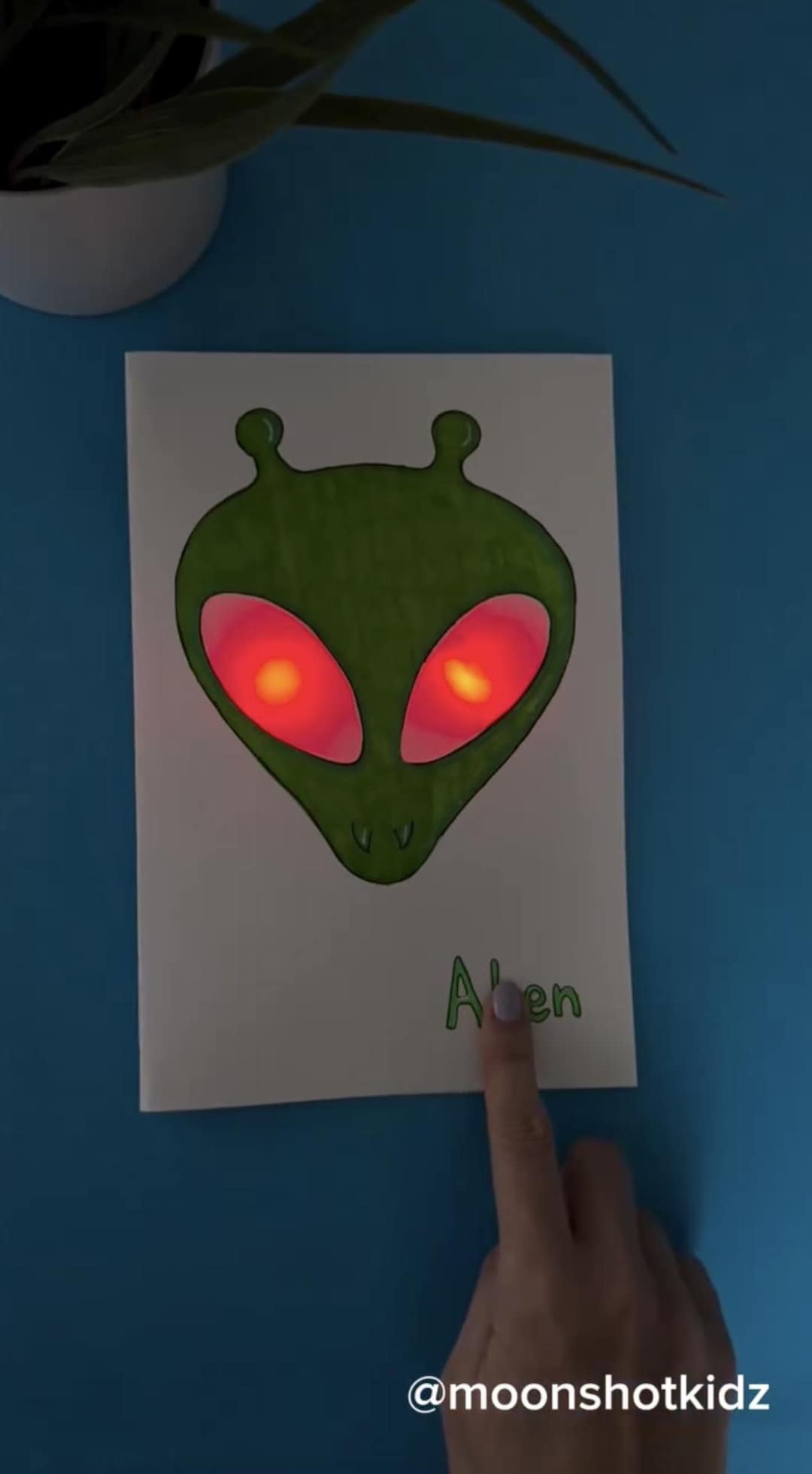 Alien Life Form Interactive Card Template & Instructions (digital ...