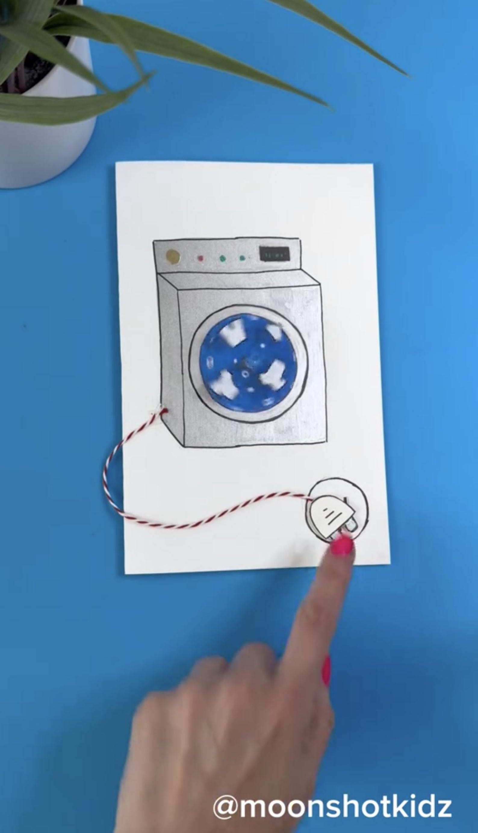 Moonshotkidz "washing Machine" Template & Instructions for Interactive ...