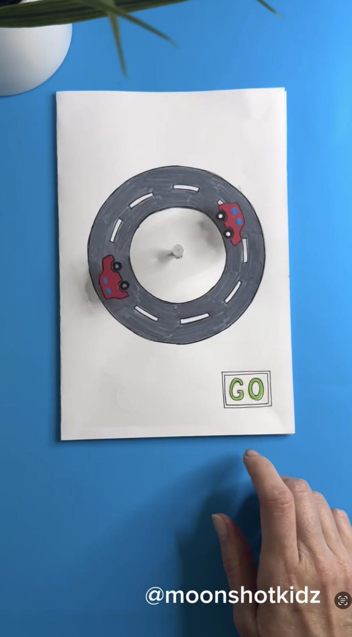 Moonshotkidz "race Track" Template & Instructions for Interactive Card ...