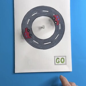 Interactive Race Track Card Template: STEAM DIY Project (digital ...