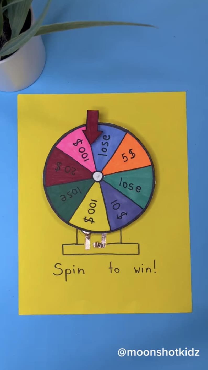 Moonshotkidz "spinning Fortune Wheel" Template & Instructions for ...