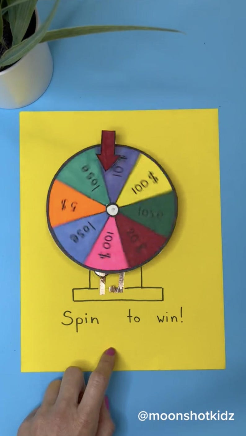 Moonshotkidz "spinning Fortune Wheel" Template & Instructions for ...