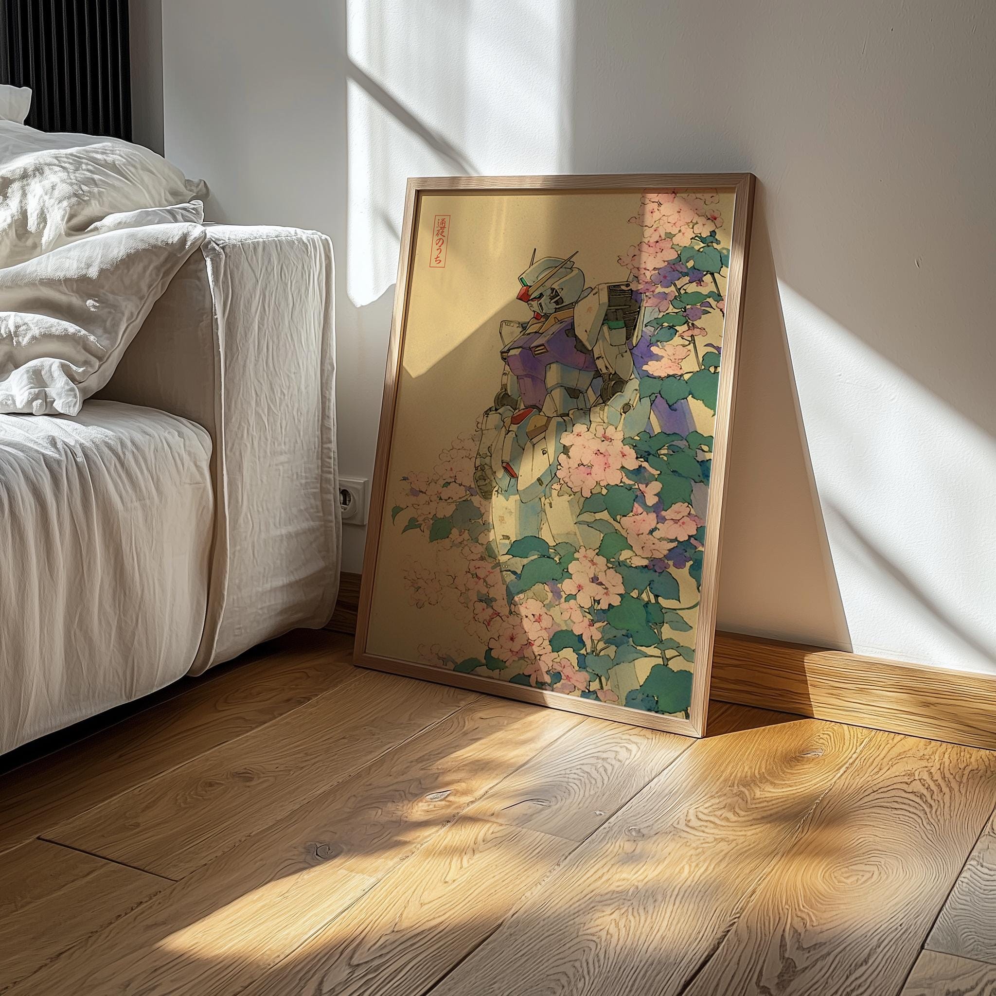 Mobile Suit Gundam Wing Poster Wing Gundam Art Print Mecha Artwork ...